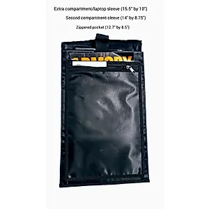 Water Bear Tactical Waterproof Backpack: Black 35L Rugged Roll-Top Closure with Waterproof Zipper front pocket and Cushioned Padded Back.