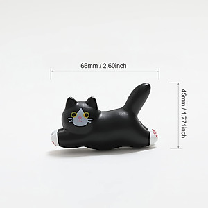 JADDSA Cat Magnet 3D Resin Refrigerator Magnets Stickers Cute Magnets Kitchen Decoration,Decorative Magnets with Double-Sided Stickers to Satisfy Any Panel.