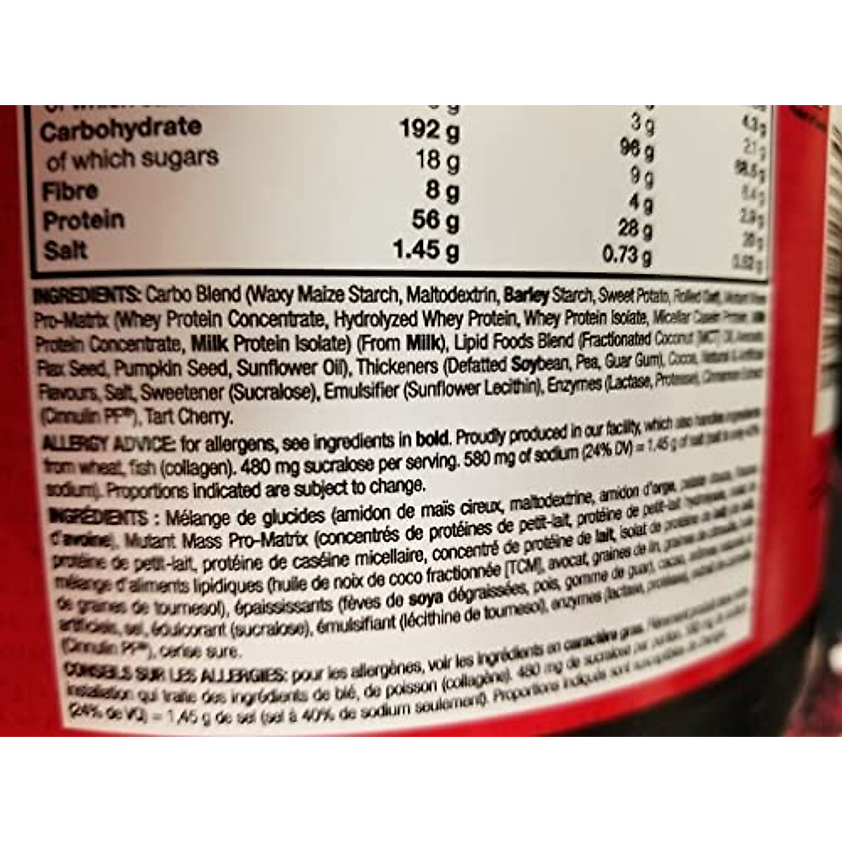 Fit Foods Mutant Mass, Triple Chocolate, 2.2 kg