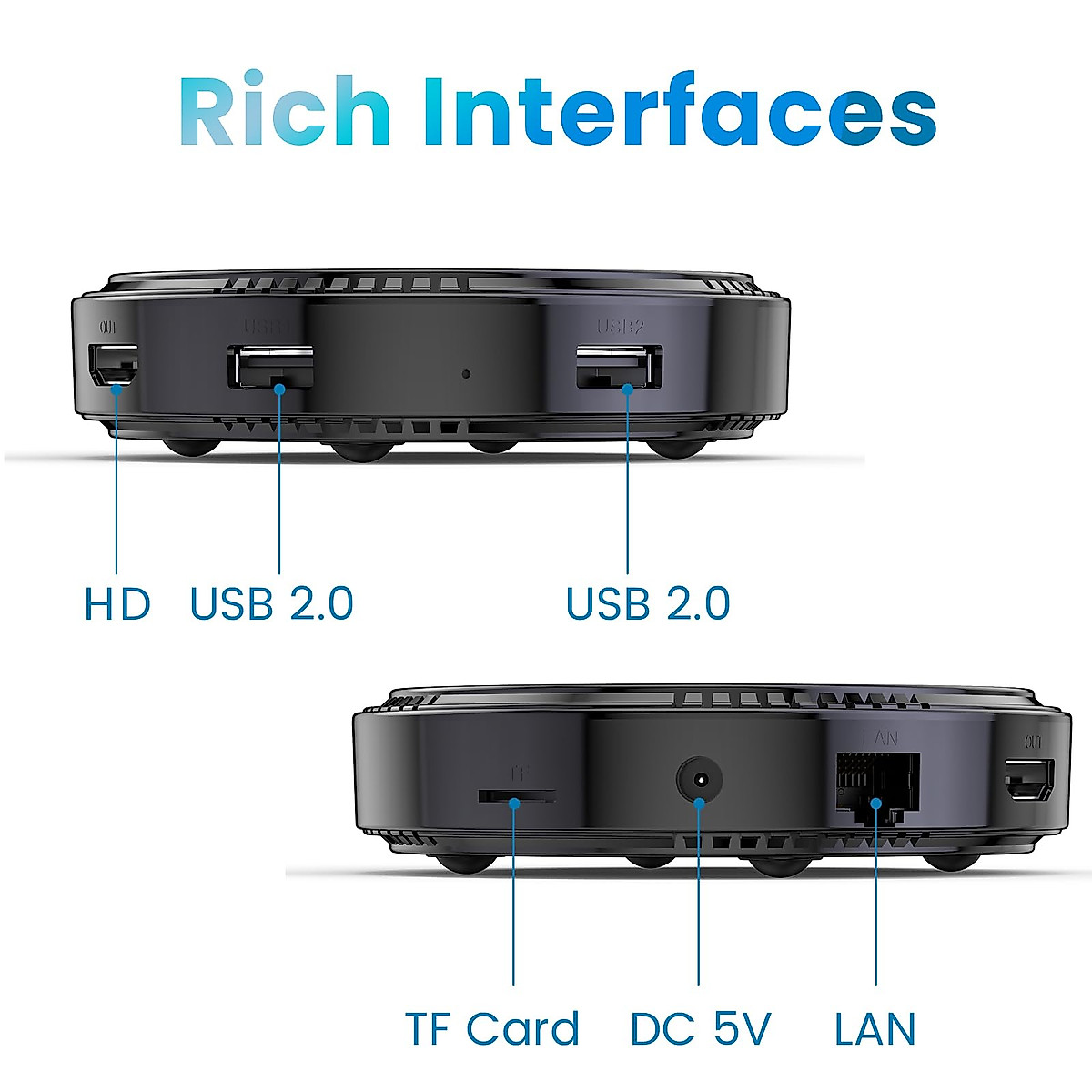 Android TV Box 11.0 4GB 64GB Smart TV Box Android Box RK3318 USB 3.0 Ultra HD 1080P 4K HDR WiFi 2.4GHz 5.8GHz BT 4.1 Set Top Box with Mini Wireless Backlit Keyboard
