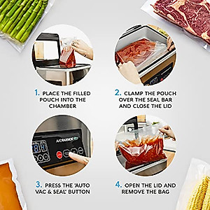 Avid Armor - Chamber Vacuum Sealer Machine USV20 Ultra Series, Vacuum Food Sealer for Wet Foods, Meat Sealers Vacuum Packing Machine, Compact Vacuum Chamber Sealer with 11.5-Inch Vaccum Sealer Bar