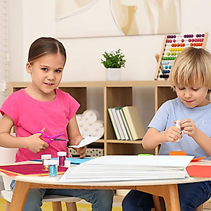 BOUBONI 10PCS White Self Adhesive Felt Fabric Sheets Sticky Felt Sheets for Craft Supplies Art Home Making（8.3" x 11.8"/20 x 30cm）