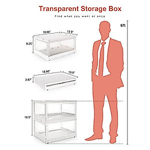 Homde 2 Pack X-Large Storage Bins with Wheels and Load up to 132lb, Collapsible Storage Box Containers Plastic Organizer with Lids & Handle for Home, Kitchen and Office
