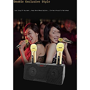 n/a Wireless Bluetooth Microphone Speaker Microphone Household Ktv Outdoor Mobile Phone Bluetooth Audio Cara Ok Machine