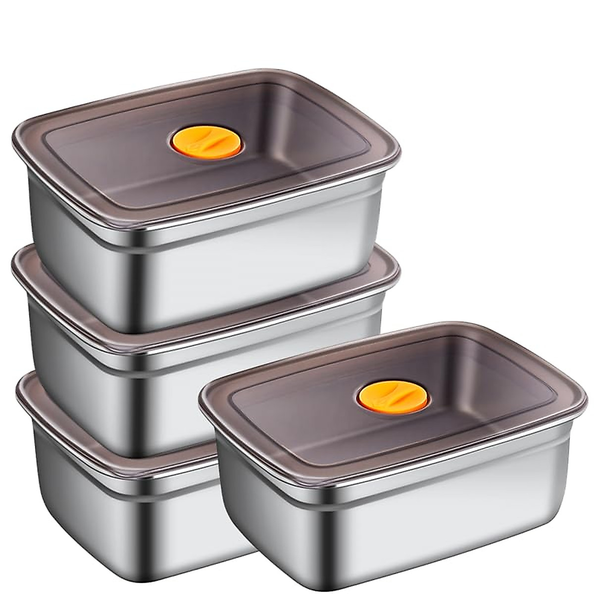 GIUOIDUO 20 PCS Food Storage Containers with Lids Airtight (10 Containers & 10 Lids)，stainless steel food containers leak proof storage box with lid Locking Food Storage Container freezer storage