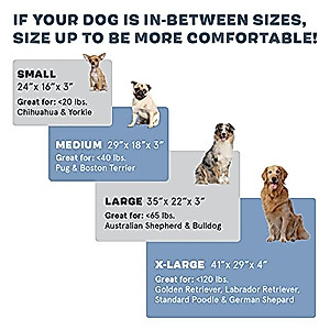 Barkbox Orthopedic Dog Bed | Comfortable Memory Foam Mattress for Joint Relief | Head and Neck Support Waterproof with Non Skid Bottom | Calming Durable Bed with Washable Cover | Small, White Plaid