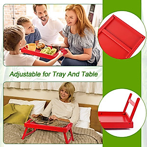 reakfast Tray Folding Legs with Handles Kids Bed Tray Table for Sofa Eating,Drawing,Platters Bamboo Serving Lap Desk Snack Tray