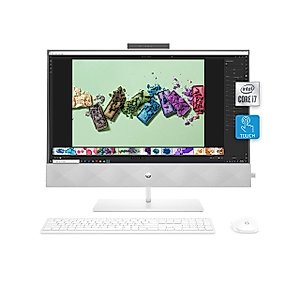 HP Pavilion 27-d0080 27" AIO Touchscreen Computer i7-10700T 16GB 1TB SSD 9ED27AA Renewed