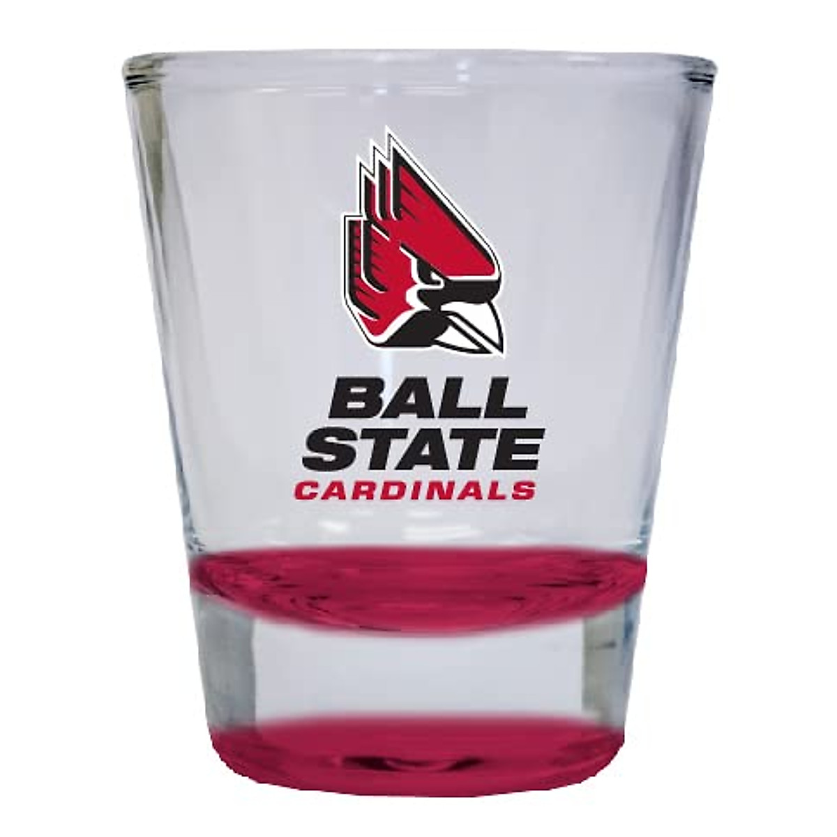 R and R Imports Ball State University 2 ounce Color Shot Glasses Red Officially Licensed Collegiate Product