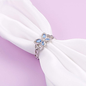 JZMSJF S925 Sterling Silver Fashion Dainty Celtic Knot Butterfly Ring Hypoallergenic Jewelry for Women Adults Size 7