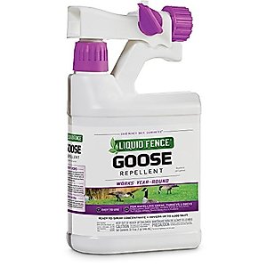 Liquid Fence Goose Repellent, 1-Quart Hose End Sprayer, Pack of 1, Brown