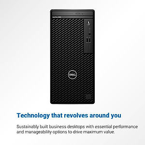 Dell Optiplex 3000 Series 3090 Tower Business Desktop, Intel Core i5-10505, 32GB RAM, 1TB SSD, DVD-RW, Display Port, RJ-45, US English Layout Wired Keyboard & Mouse, Wi-Fi 5, Windows 11 Pro, Black