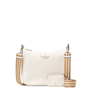 Kate Spade New York Large Rosie Crossbody Shoulder Handbag Adjustable Strap (Parchment)