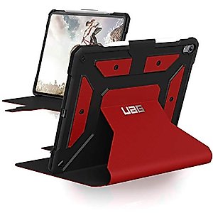 UAG Folio iPad Pro 12.9-inch (3rd Gen, 2018) Metropolis Feather-Light Rugged [Magma] Military Drop Tested iPad Case with Apple Pencil Holder