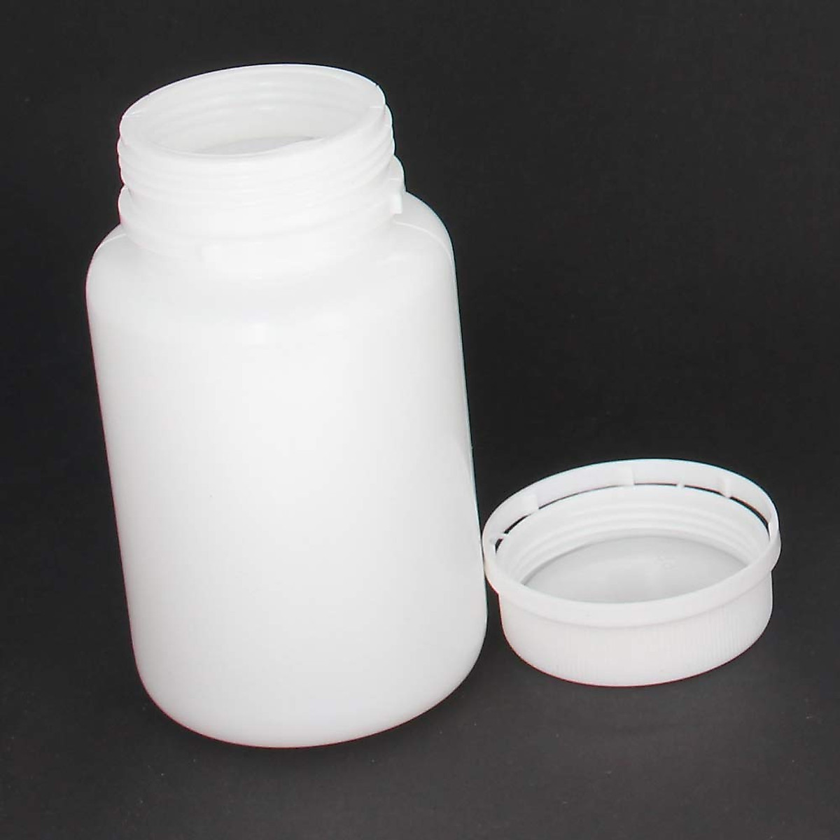 Bettomshin 10pcs 150g PE Plastic Bottles, Wide Mouth Lab Solid Bottles, White Solid Sample Seal Sample Storage Solid Bottle for Holding Hold Solid Medicines
