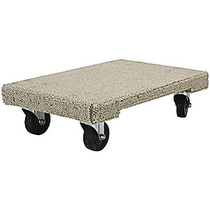 Vestil HDOSC-1624-12 Carpeted Hardwood Dolly, 1200 lb. Capacity, 16" x 24"