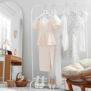 HARDW Clothes Hangers with Clips Plastic Set of 12Pcs Heavy Duty Hangers Dresses, T-Shirts Shirt Hangers for Closet Organization Crystal Clear Hangers for Home, Retail and Home