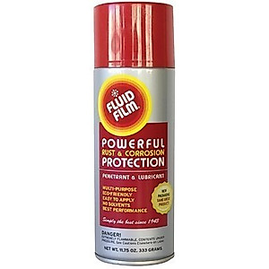 Eureka Chemical AS11 Fluid Film Clear Straw MIL-C-16173, ASTM Preventive Lubricant, 11.75 ozAerosol Can (Pack of 12)