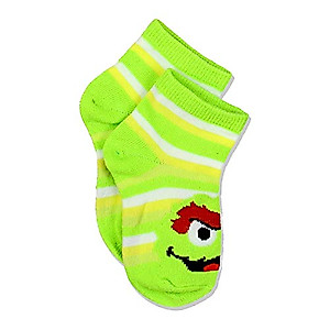 Sesame Street Baby-Boys Multi pack Socks, 6 Pack, Stripes Quarter 6 Pk, 12-24 Months