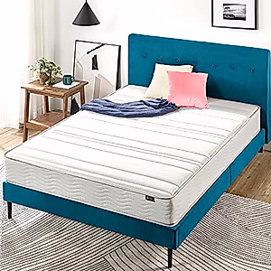 ZINUS 10 Inch Foam and Spring Mattress, Twin, CertiPUR-US Certified Foams, Mattress in A Box, White