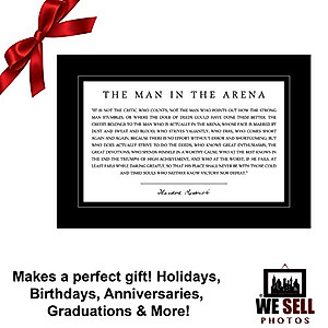 Theodore Teddy Roosevelt Quote: Man in the Arena Poster (13x19)
