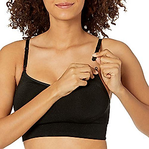 Warner's womens Easy Does It Dig-free Comfort Band With Seamless Stretch Wireless Lightly Lined Convertible Comfort Bra, Rich Black, Large US