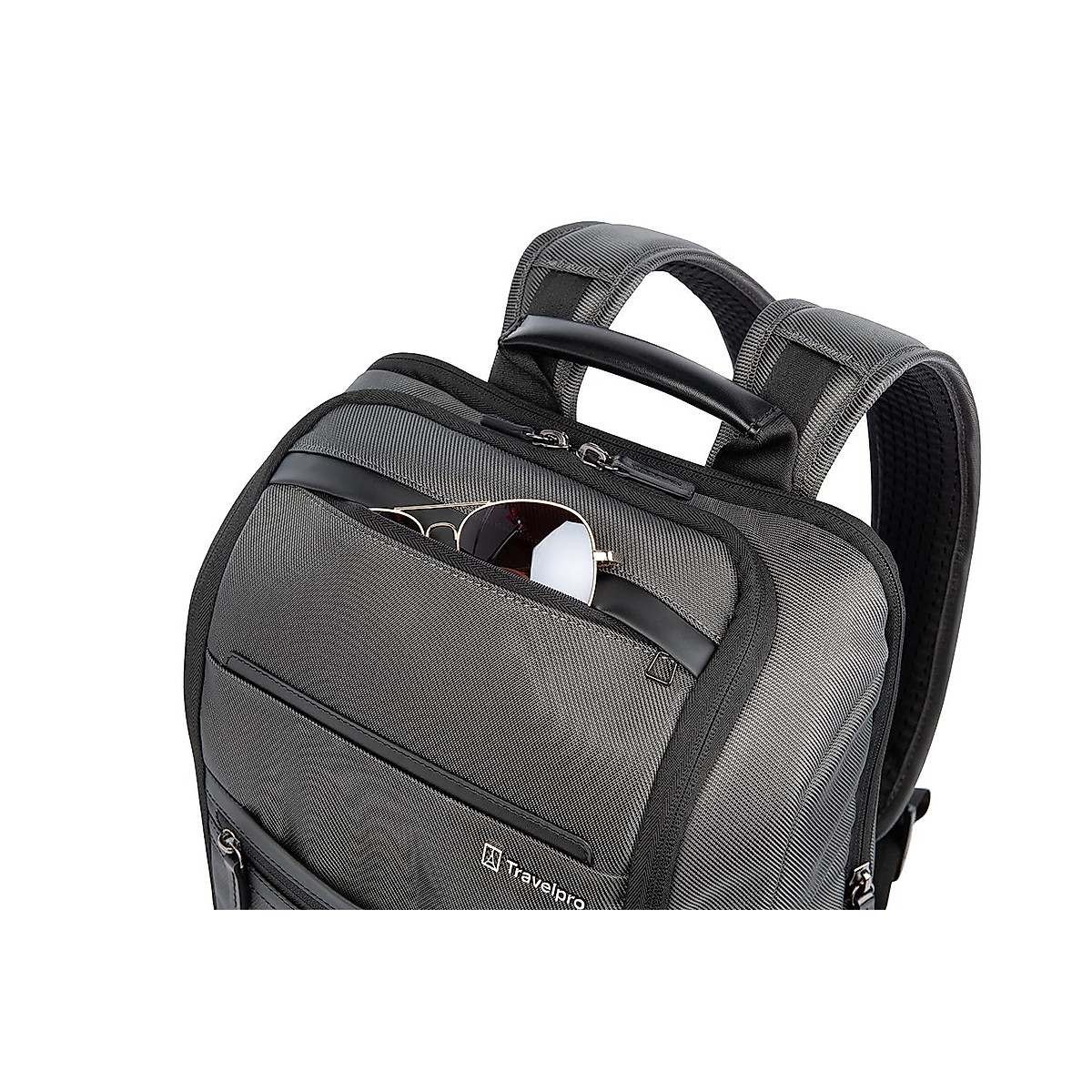 Travelpro Crew Executive Choice 3 Slim Backpack fits up to 15.6 Laptops and Tablets, Men and Women, Water-Resistant, Titanium Grey