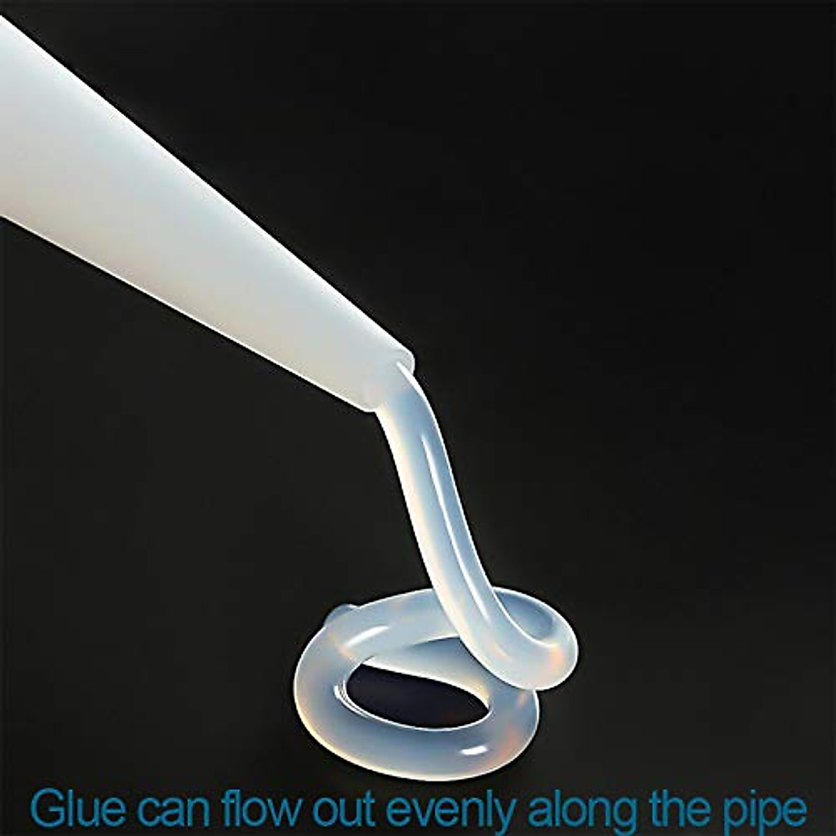 30pcs Plastic Caulking Gun extender Caulk Nozzle Tip Tool for Sausage Caulking Gun, Caulk Nozzles Applicator, Easy To Use, White,ZUOFANG