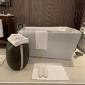 Down Etc Bath Sheet Towel Sahara 100% Cotton Dual Core Absorbent Fast-Drying Towel for Bath and Shower, 33 x 70-Inches, White Bath Sheet