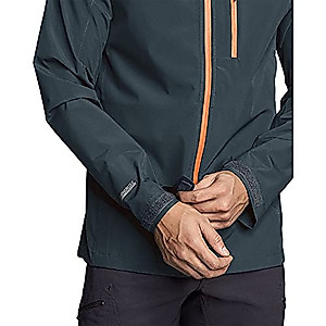 Eddie Bauer Men's Cloud Cap Stretch 2.0 Rain Jacket, Waterproof, Storm, Large