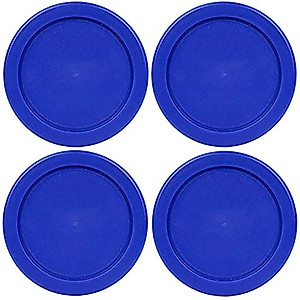 Klare Ware 4 Cup Replacement Lids/Covers for Pyrex 7201, Anchor Hocking & Klare Ware Storage Bowls (Glass Container Not Included) Microwave, Freezer & Top Rack Dishwasher Safe (4 Pack, Blue)
