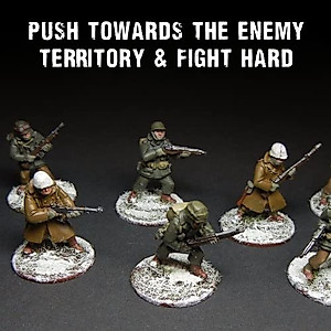Wargames Delivered - US Army Veterans Squad (Winter) - 28mm Miniatures Includes 10 Metal Infantry in Winter Gear, Supported Group with Digital Bundle - Action Figures Model Kit by Warlord Games