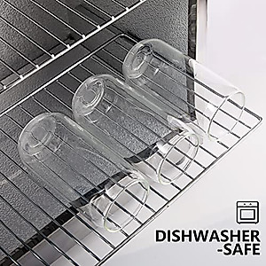 Reusable Drinking Glasses with Bamboo Lids and Stainless Straw,20 OZ(4 Packs) Drinking Glasses Iced Coffee Cup Can Shaped Glass Boba Cups Large Pearl Juices Cocktail Travel Bottle Camping Gifts