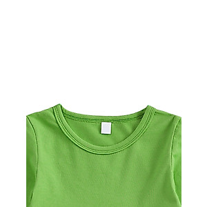 Kids Toddler Baby Girl St Patrick 's Day Clothes Set Clover Unicorn Sweatshirt T-Shirt Tops with Pants 2Pcs Spring Outfit (Unicorn and Clover, 4-5 Years) …