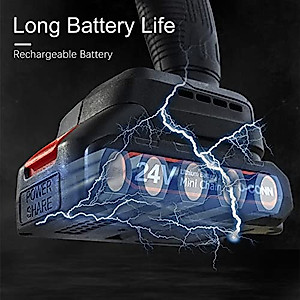 Mini Chainsaw Battery Replacement, 24V 2000mAh Rechargeable Battery, Cordless Electric Portable Handheld Chainsaw Accessories (Model 2)