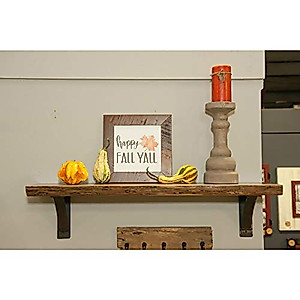 Live Edge Shelf, Rustic Walnut Wood, 72"…