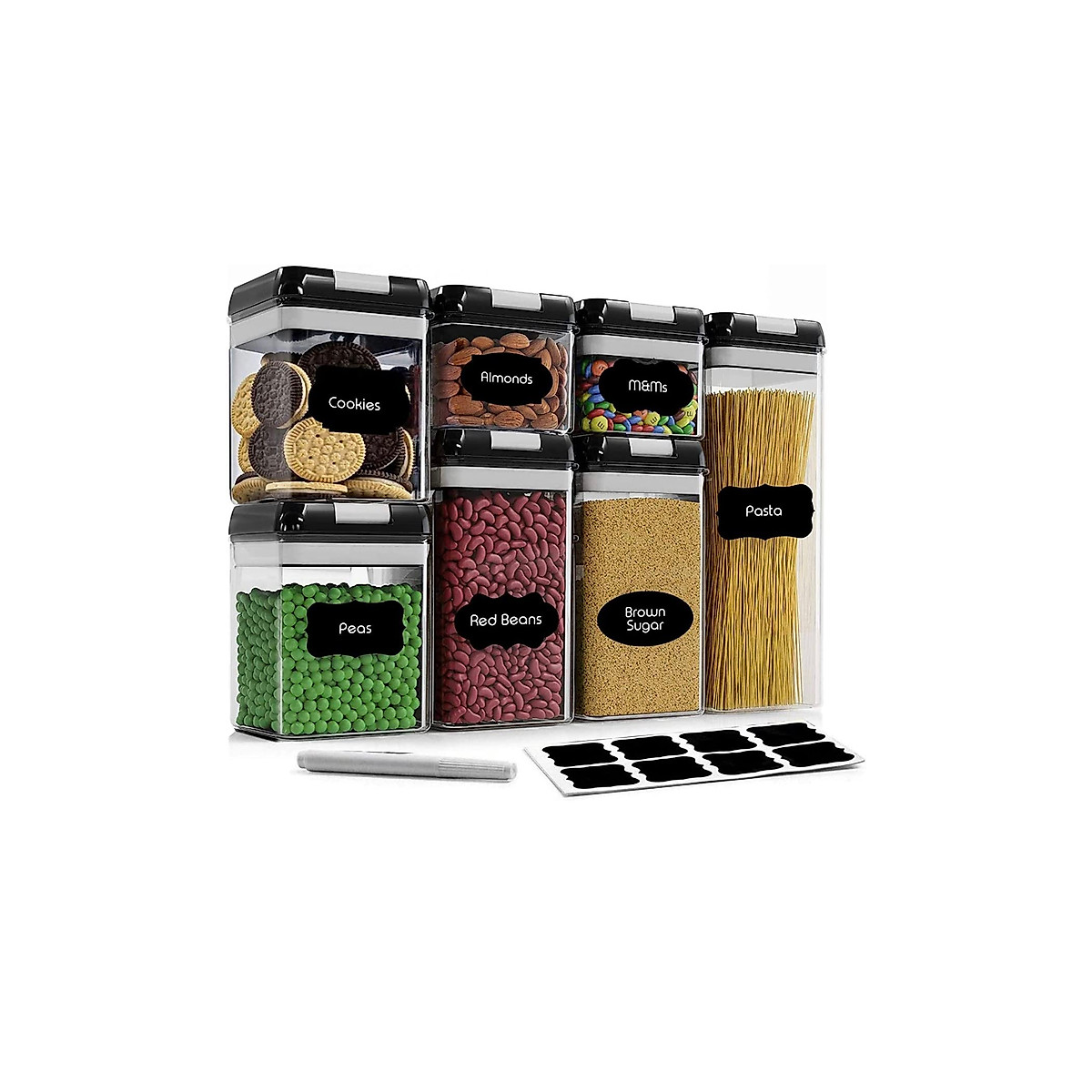 AIRTIGHT CONTAINER SETS FOR FOOD STORAGE 7 PIECE SET