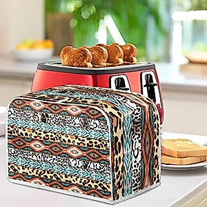 Doojoayie World Map Stars 2 Slice Toaster Cover Bread Toaster Oven Dustproof Cover Small Appliance Cover Dust Protection & Waterproof