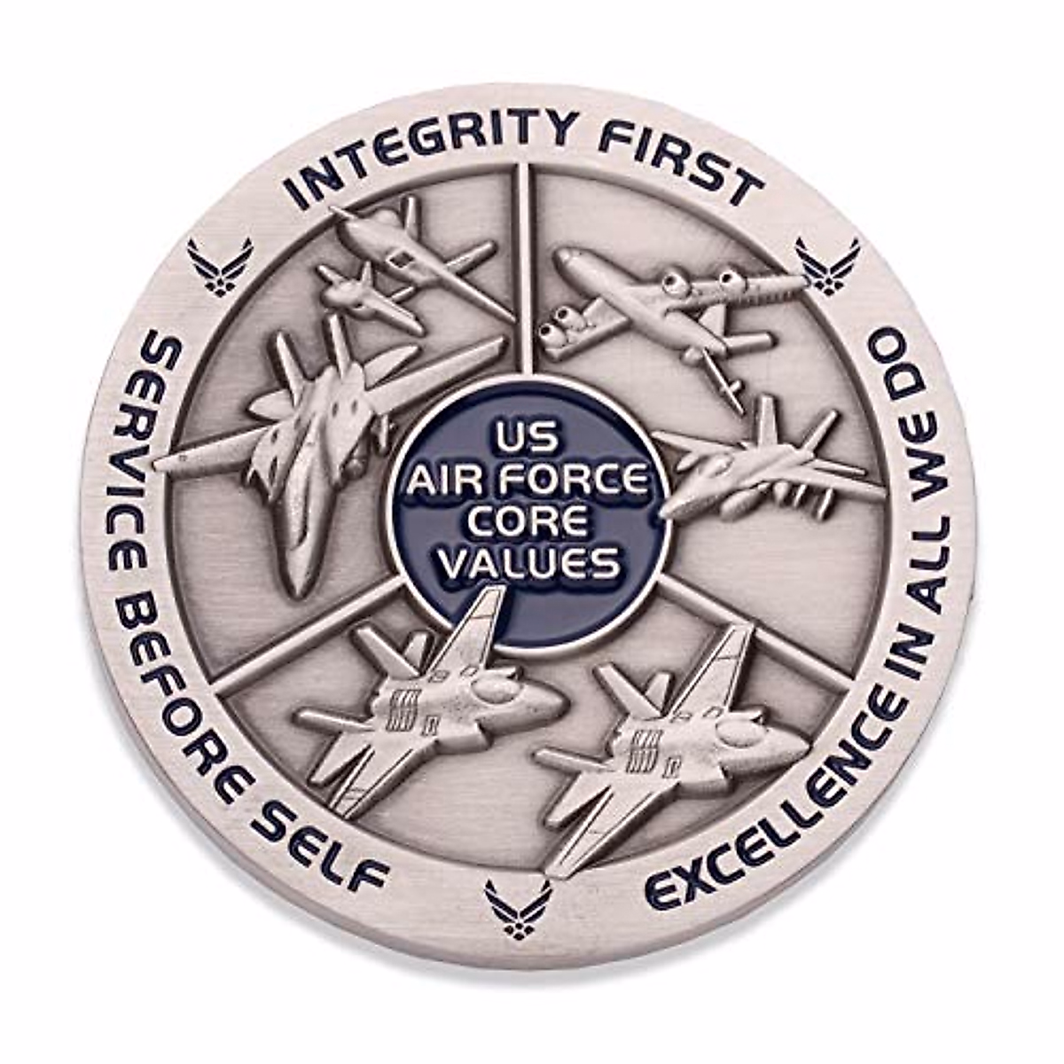 Air Force Core Values Challenge Coin - United States Air Force Challenge Coin - Amazing US Air Force Military Coin - Designed by Military Veterans!