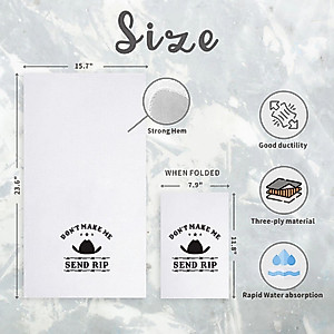 Homythe Yellowstone Merchandise, Sorta Sweet Sorta Beth Dutton TV Show Gifts, 2 Pack Yellowstone Kitchen Towels, Absorbent Waffle Weave Dish Towel, Don't Make Me Send Rip Novelty Hand Towel Gifts