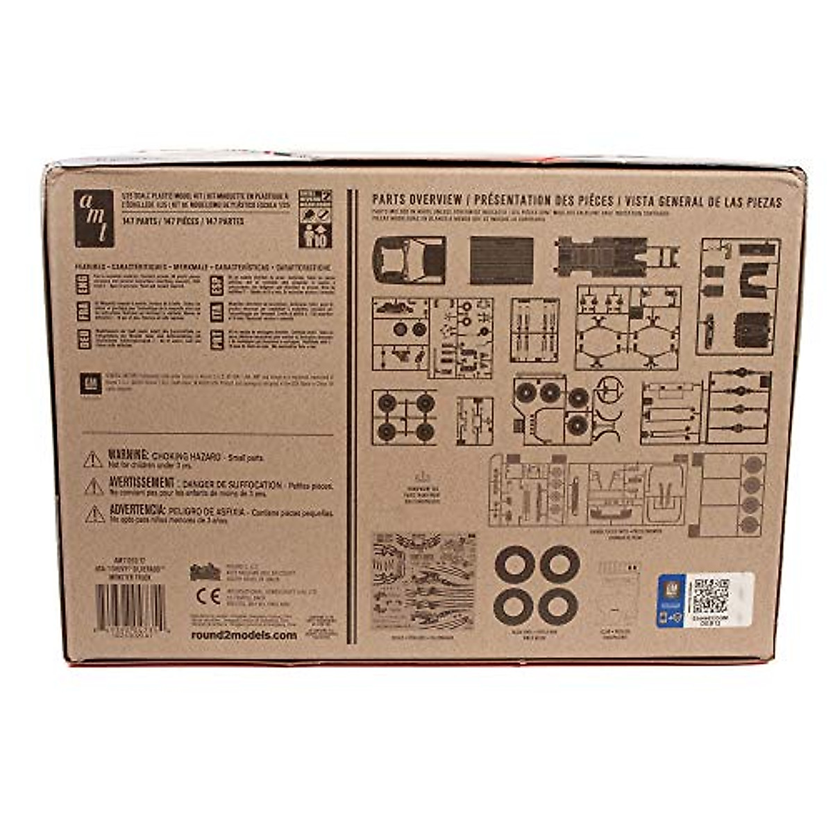 AMT USA-1 Chevy Silverado Monster Truck 1:25 Scale Model Kit