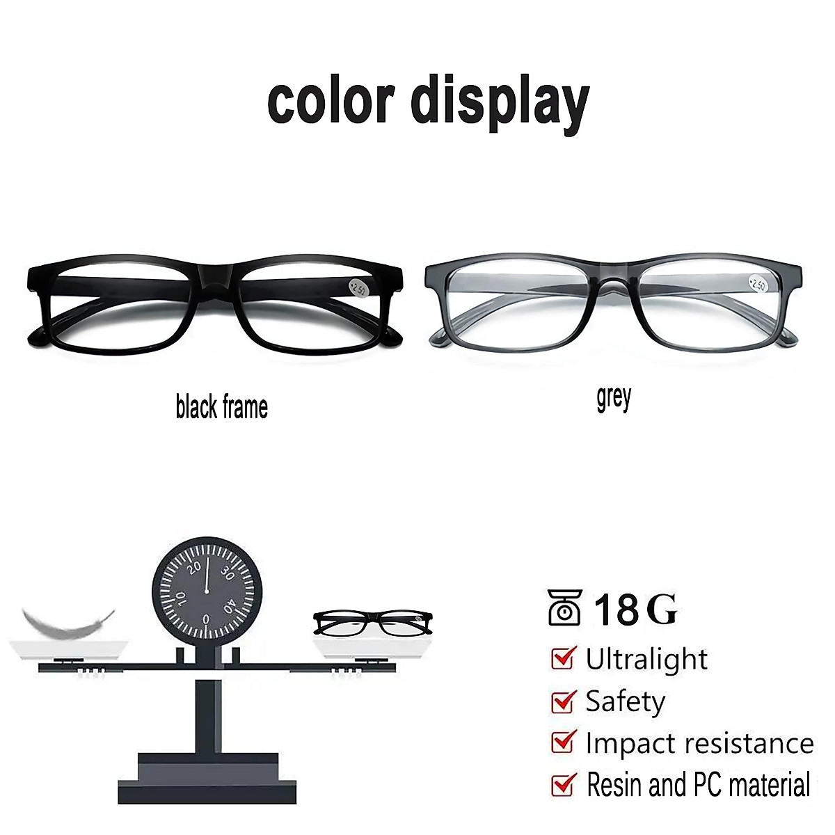 Voitead HD reading glasses men anti-blue light anti-fatigue fashion middle-aged and elderly glasses 1.5