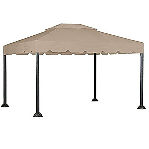 Garden Winds Replacement Canopy for 10x12 Garden House Gazebo - Riplock 350 - Model 5LGZ2011502BNN. Will NOT FIT Any Other Model.