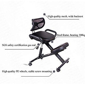 Kneeling Chairs Posture Helps Prevent Coccyx Pain Ergonomic with Handle Cushions Designed Posture with an Angled Office Seat Helps Prevent Coccyx Pain