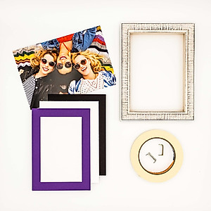 8.5x11 Mat for 11x14 Frame - Precut Mat Board Acid-Free Purple 8.5x11 Photo Matte Made to Fit a 11x14 Picture Frame, Premium Matboard for Family Photos, Show Kits, Art, Picture Framing, Pack of 1 Mat
