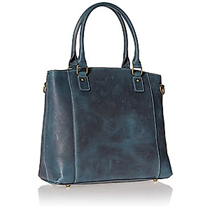 Gun Tote'n Mamas womens - Tote'n (Blue) Concealed Carry Purse Distressed Buffalo Leather Town Tote by Gun Tote n Mamas Blue , Blue, Medium US