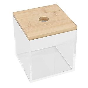 KOSDFOGE Coffee Bar Organizer, with Lid Coffee Capsule Holder, Clear Acrylic Dispenser,Tea Bag Organizer Sugar Storage Holder Coffee Bar Accessories