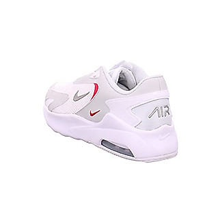 Nike Women's Air Max Bolt Running Shoes, White/MTLC Platinum-Siren Red, 8 M US