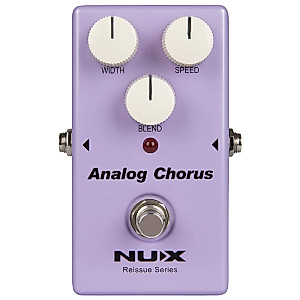 NUX Analog Chorus Guitar Effect Pedal the legendary chorus sound from the 80's, authentic Chorus effect from warm subtle shimmer to near-vibrato wobbles