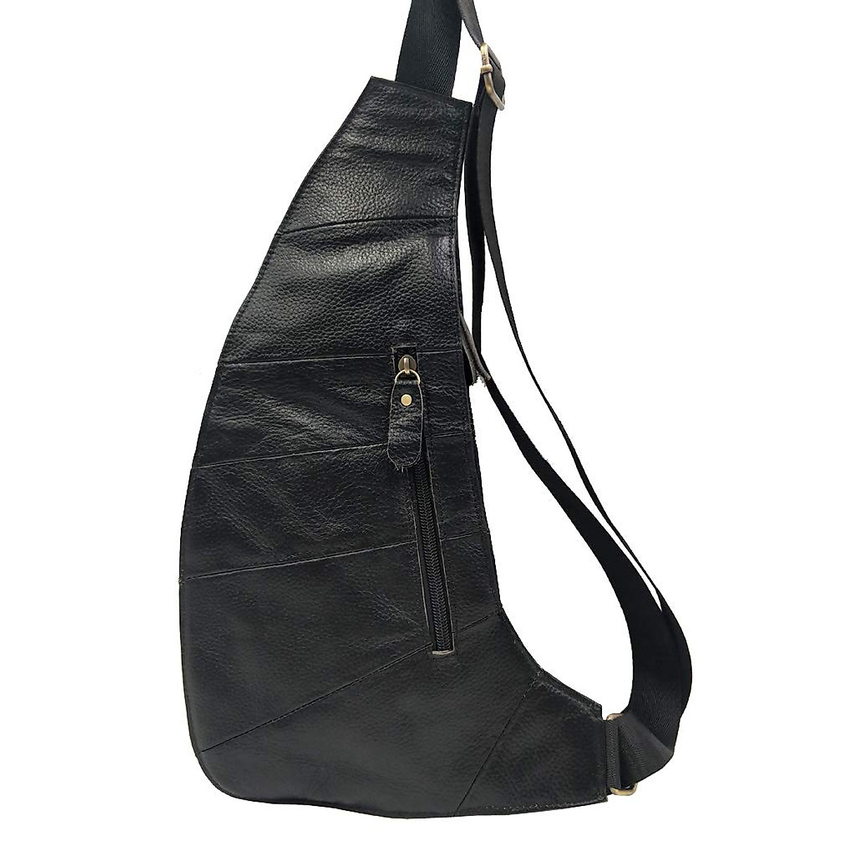 Leather Sling Bag Crossbody Backpack for Men Women Travel Outdoor Sports Hiking Camping Shoulder Chest Day Pack Daypack